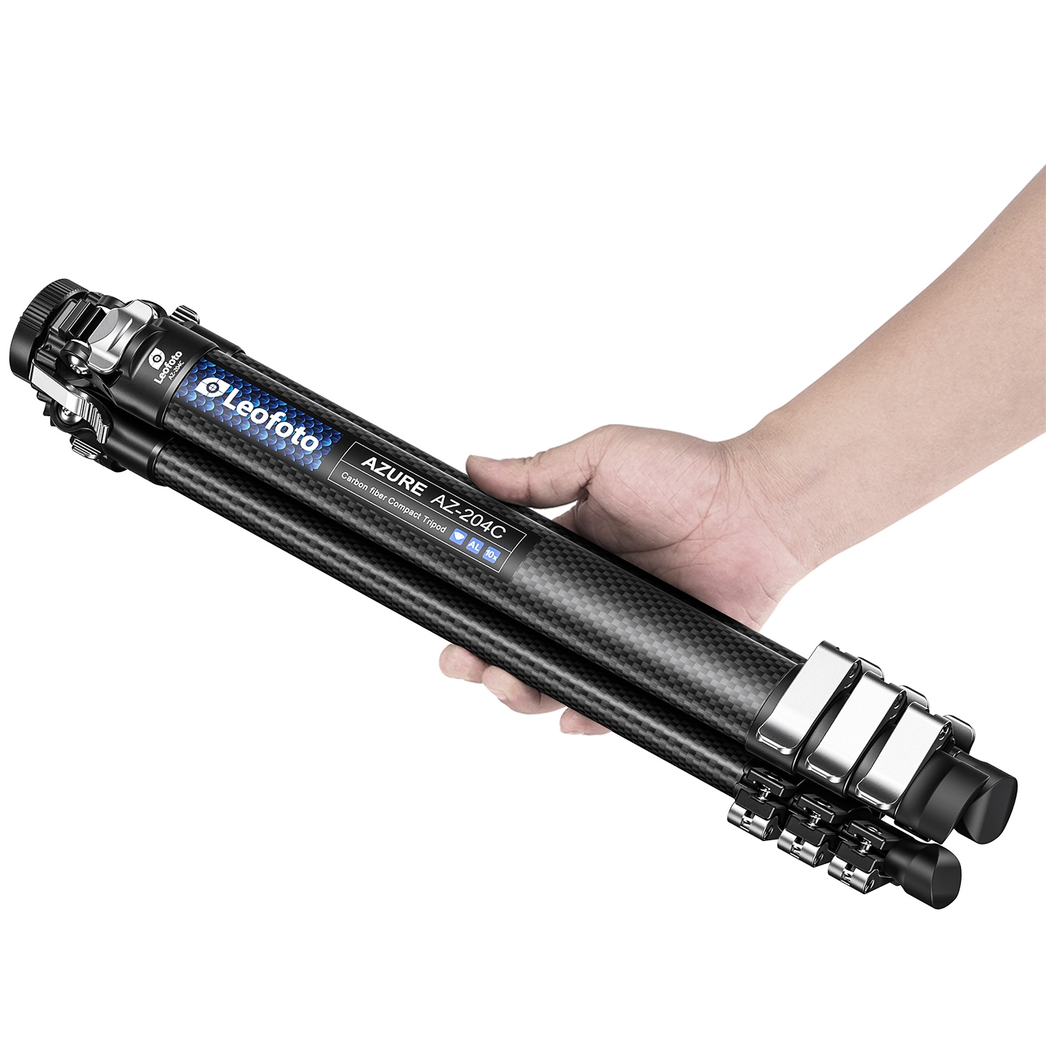 Leofoto Azure AZ-204C+LH-25R Compact Carbon Tripod | First Light Optics